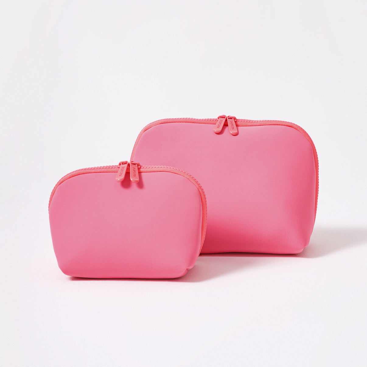 MAKEUP POUCH SET NEON PINK – Pop Ups Brand