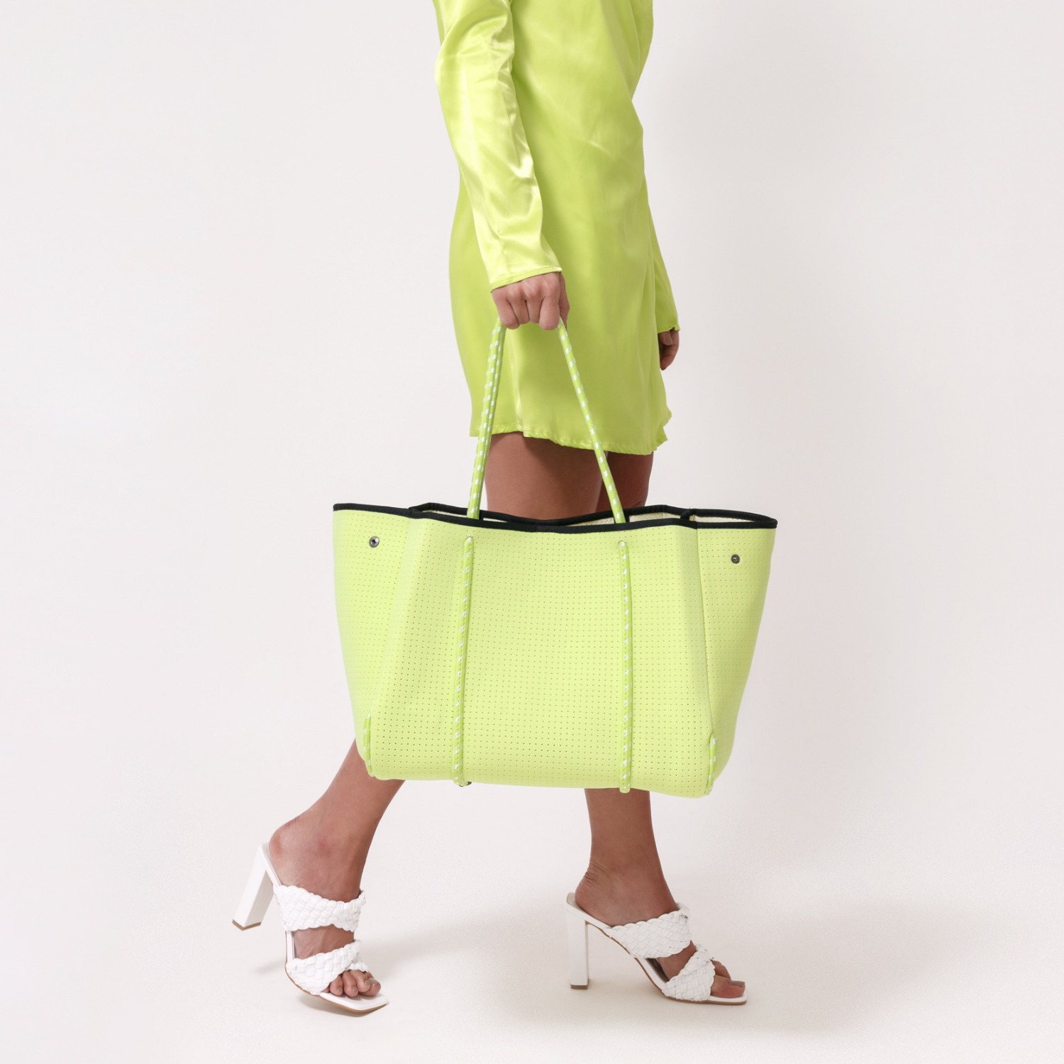 EVERYDAY TOTE NEON GREEN – Pop Ups Brand