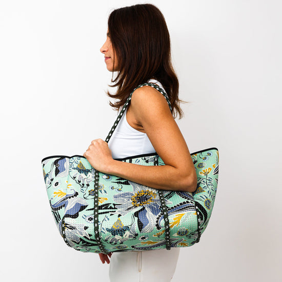 EVERYDAY TOTE BLOSSOM MINT – Pop Ups Brand
