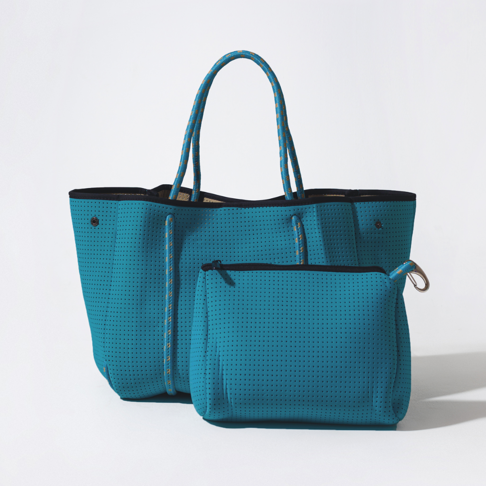 TEAL BASIC SET - EVERYDAY TOTE AND POUCH – Pop Ups Brand